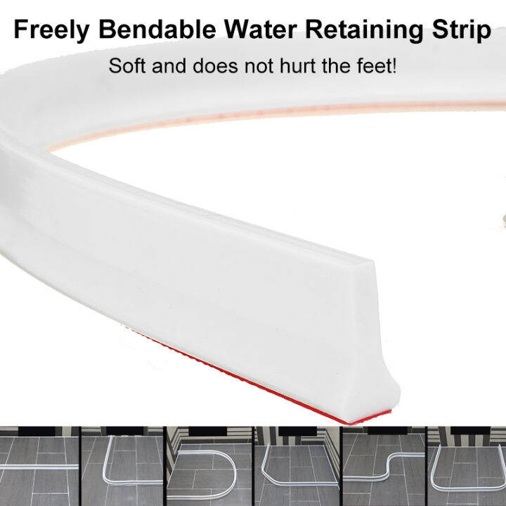 【free glue】Bathroom Door Separation Silicone Dam WaterStop Collapsible ...