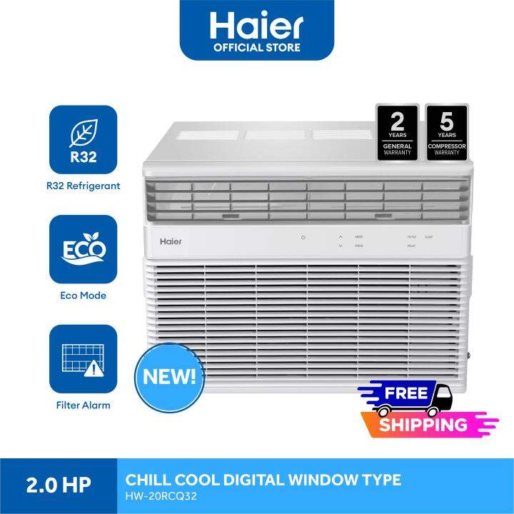 Haier HW-20RCQ32 2.0 HP Digital Remote Window Type Aircon | R32 ...