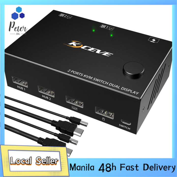 HDMI KVM switcher Dual Screen expansion Replication Dual channel HDMI ...