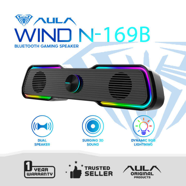 Aula Wind N-169B BT RGB Bluetooth Gaming Speaker (Black) | Lazada PH