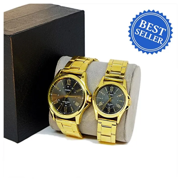 Casio Cardinal Watch Gold Black Dial Stainless Steel (Gold) | Lazada PH