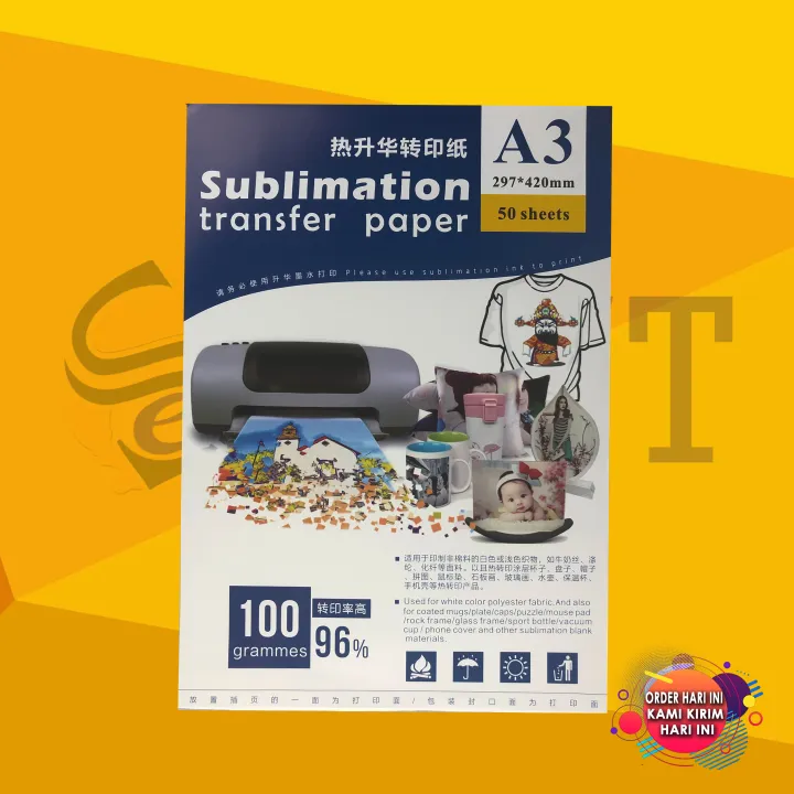Kertas Sublim Sublime Sublimasi Sublimation Paper - A3 | Lazada Indonesia