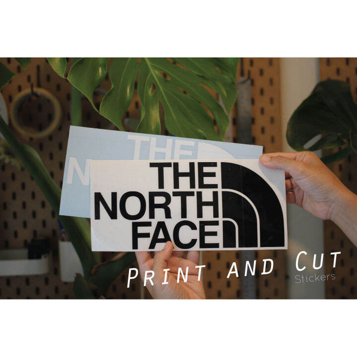 สติ๊กเกอร์ตกแต่ง สติ๊กเกอร์แค้มป์ งานไดคัท ลาย The north face มีหลายสี ...