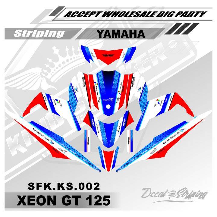 Sticker Striping Decal Full Body Yamaha XEON GT 125 - Striping Variasi ...