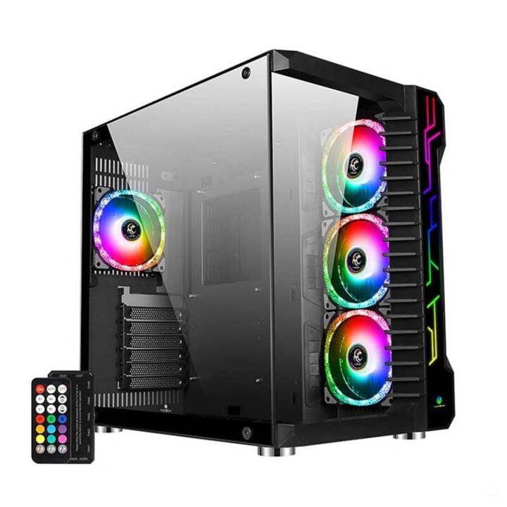 TSUNAMI ATX Case (NP) Protector Vision II (Black) # เคสคอมพิวเตอร์ ...