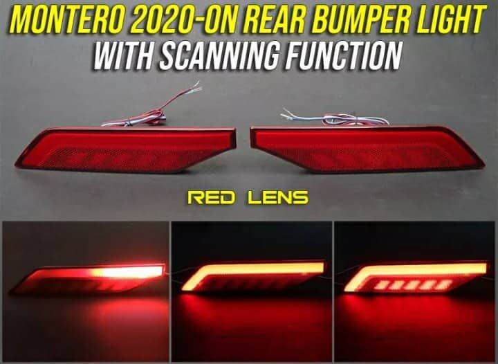Mitsubishi Montero 2020-2024 Red Lens Rear Bumper Light | Lazada PH