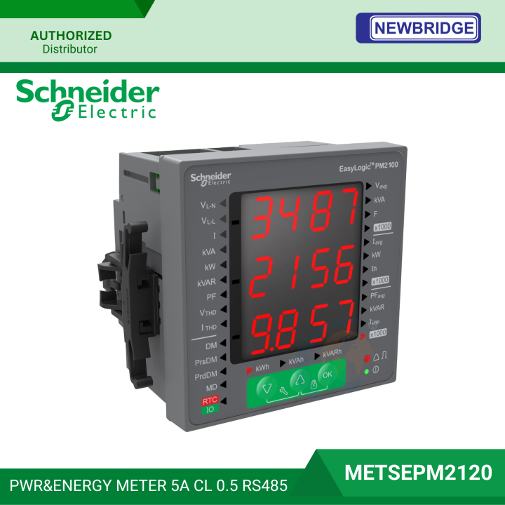 EasyLogic PM2120, Power & Energy meter, up to 15th H, LED, RS485, class ...