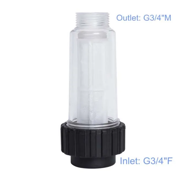F08 High Pressure Water Filter for Pressure Washers G3/4 inlet, G3/4 ...