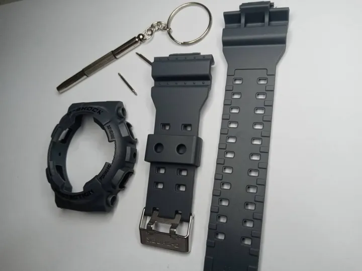Combo Package straps and bezel (BLACK)GA100,GA110,GA120,GLS100,GAX100 ...
