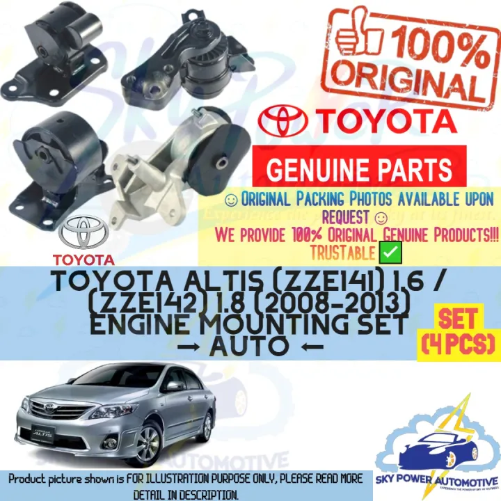 TOYOTA ALTIS ZZE141 1.6 / ZZE142 1.8 (AUTO)100% ORIGINAL TOYOTA GENUINE ...
