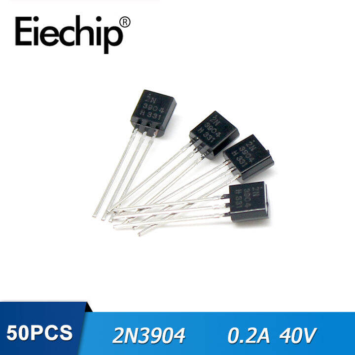 50PCS/lot 2N3904 TO-92 Transistors 0.2A 40V NPN New Original | Lazada PH