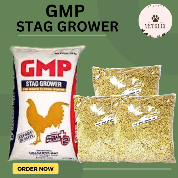 [VETKLIX] 3kg GMP 2 STAG GROWER (REPACKED) / PATUKA SA MANOK / FEEDS | Lazada PH