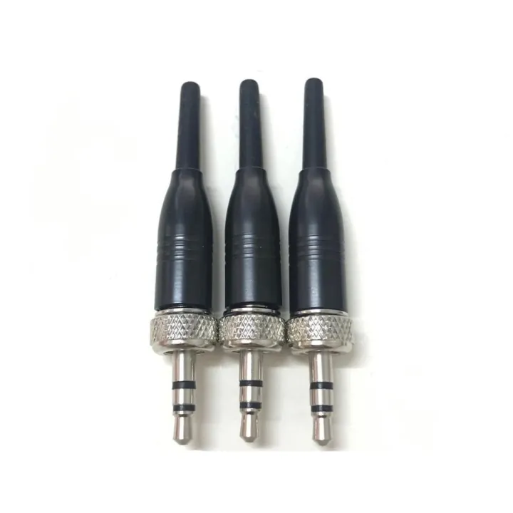 DIY 3pcs/lot Black 3.5 mm 1/8" Stereo Screw Audio Lock Connector for ...