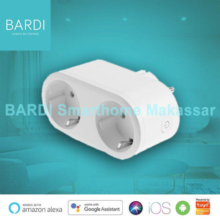 BARDI Dual Smart Plug WiFi Colokan Dua Pintar Smarthome IoT Automation ...