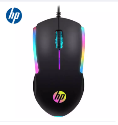 Original HP M160 wired mouse high-performance optical gaming mouse with 7-color rainbow LED ...