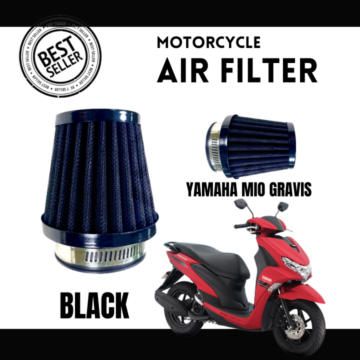 YAMAHA MIO GRAVIS AIR FILTER | BLACK | MOTOR AIR CLEANER EARBUDS ...