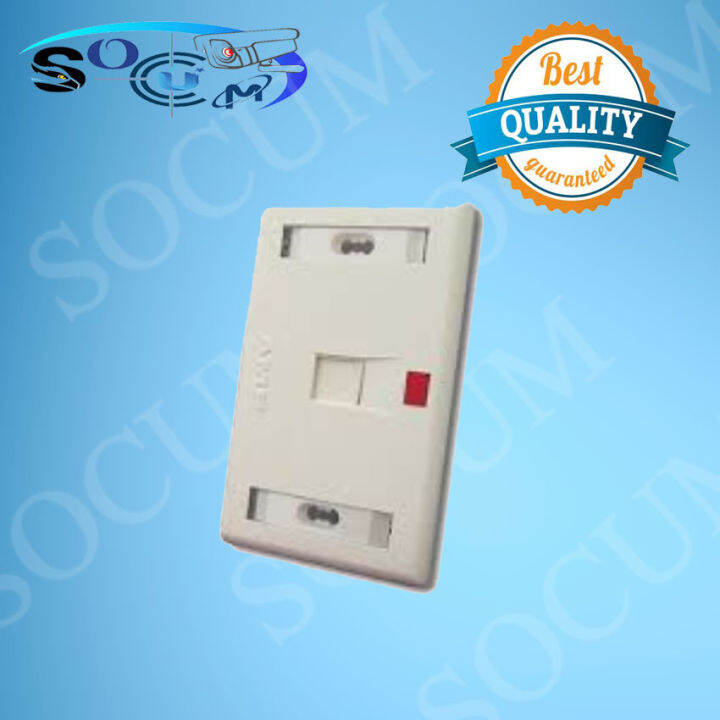 Amp Faceplate face panel 1port 1GANG for information outlet | Lazada PH