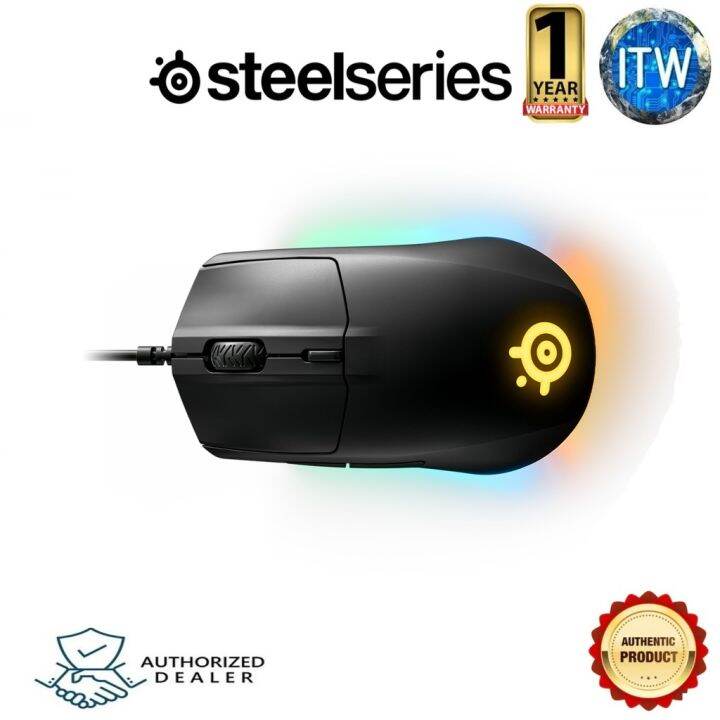 SteelSeries Rival 3 Gaming Mouse - 8,500 CPI TrueMove Core Optical Sensor - 6 Programmable ...