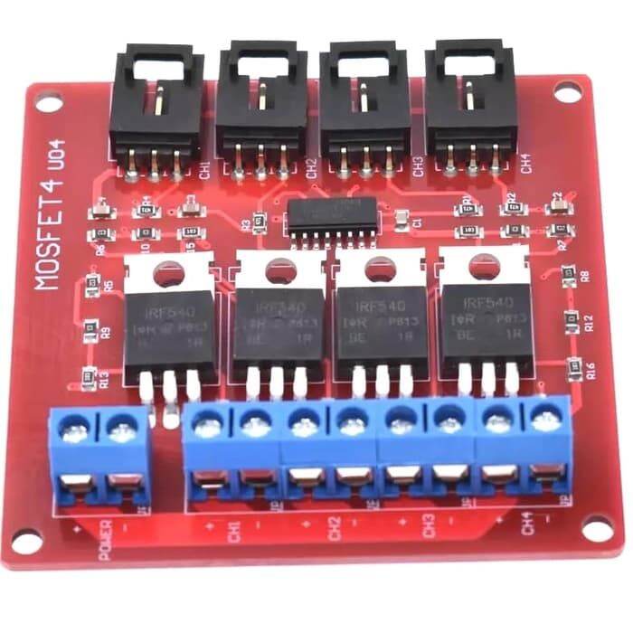 Module Mosfet 4 Channel 100V 28A Driver Motor Selenoid Dimmer LED 4Ch ...