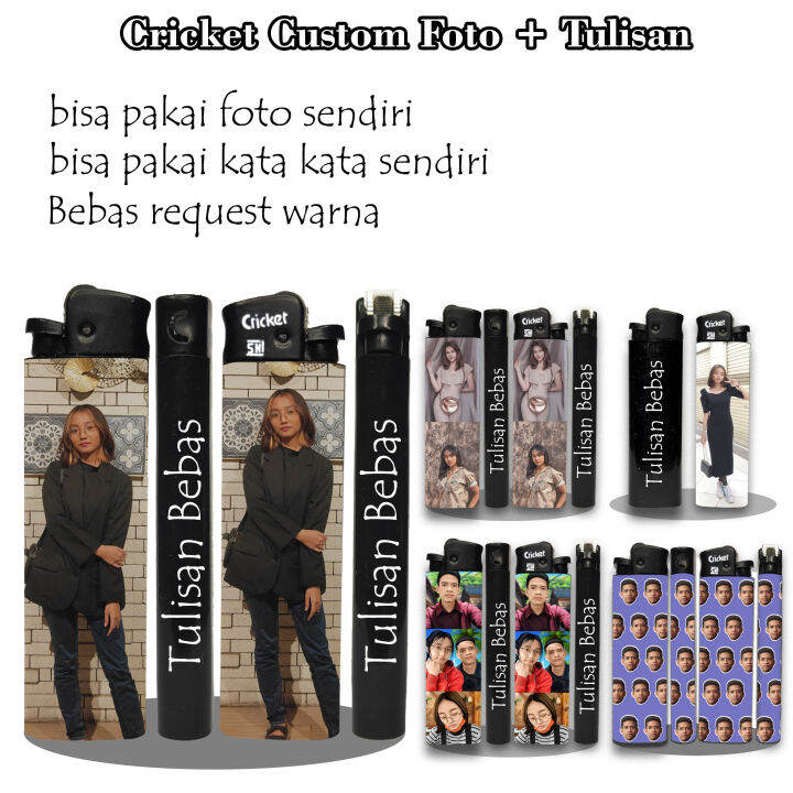 COD Custom korek api cricket unik pakai foto dan tulisan sendiri proses ...