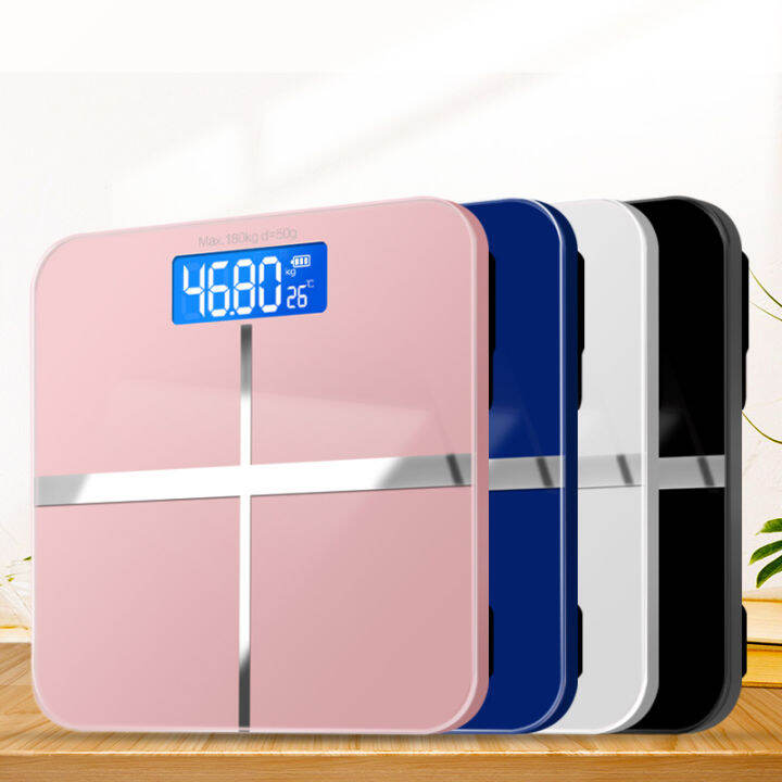 Bathroom Scales Smart Body Weight Scale LED Display 180KG Digital Floor ...