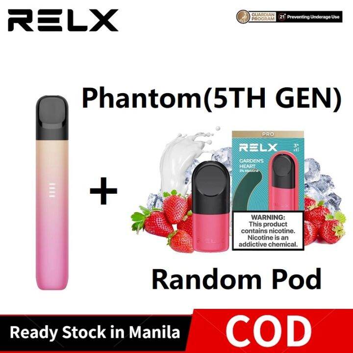 relx vape set Relx Phantom (5TH GEN) Device include free pods vape ...