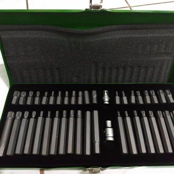 (TEKIRO) Mata obeng bintang set 42 pcs TEKIRO star socket bit set Bit ...