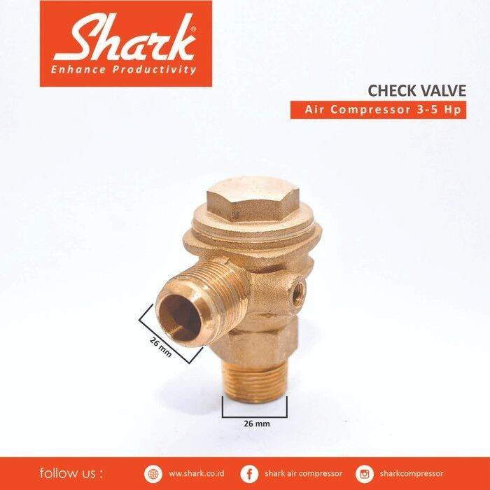Check Valve Tangki kompresor Shark 3 Hp / 5 Hp Original | Lazada Indonesia