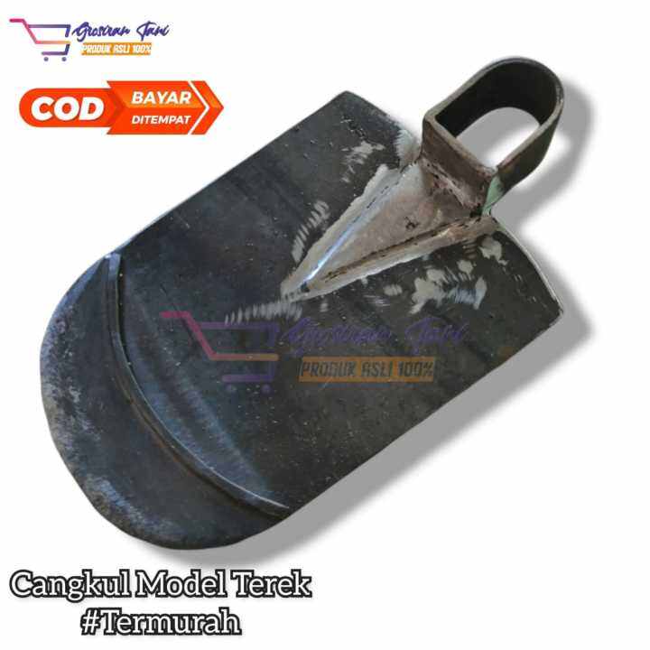 ( TURUN HARGA ) Cangkul Baja Ukuran 18 Anti Lengket Model Terek - Pacul ...