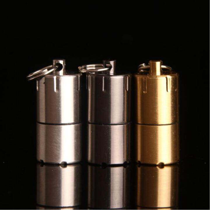 Mini Compact Kerosene Lighter Capsule Gasoline Lighter Inflated Key ...