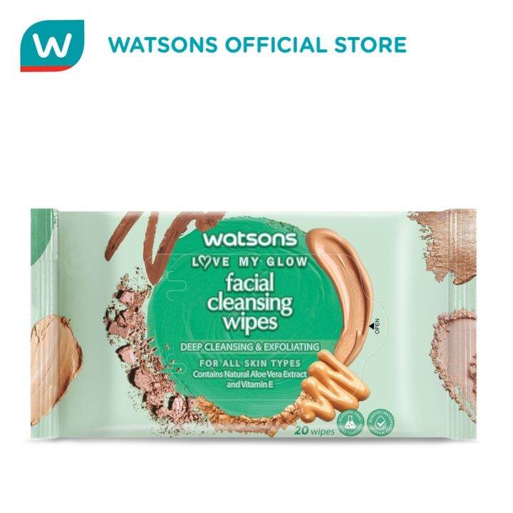 WATSONS Deep Cleansing and Exfoliating Facial Wipes 20s | Lazada PH