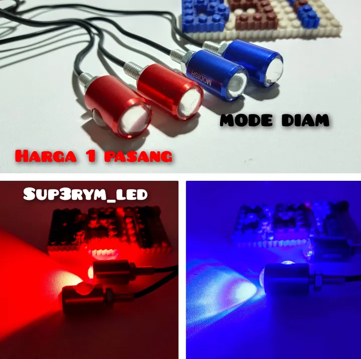 Lampu Mata Elang LED - 2 sisi mode standby - Lampu LED Eagle Eye - Biru | Lazada Indonesia