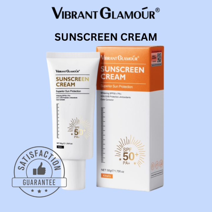 VIBRANT GLAMOUR Sunscreen Cream SPF50+ Anti-Aging Uv Whitening Brighten ...