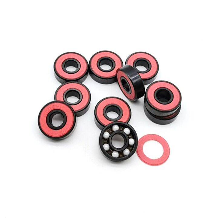 8 Pces 8X22x7 Rolamento Cerâmico ABEC-11 608 Rolcerâmico 608Rs Para ...