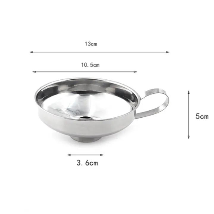 Stainless Steel Funnel Canning Funnel Kitchen Wide Mouth Funnel With ...