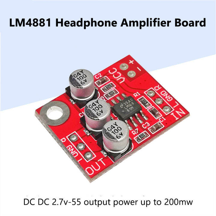 Original Aideepen LM4881 Headphone Amplifier Board Headphone Amplifier ...