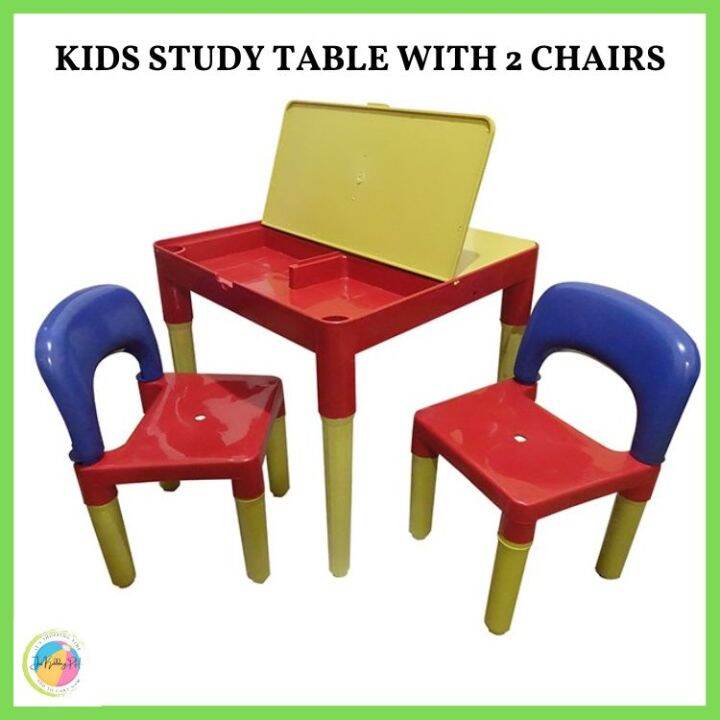 KIDS STUDY TABLE WITH 2 CHAIRS JCE STC 022/ | Lazada PH