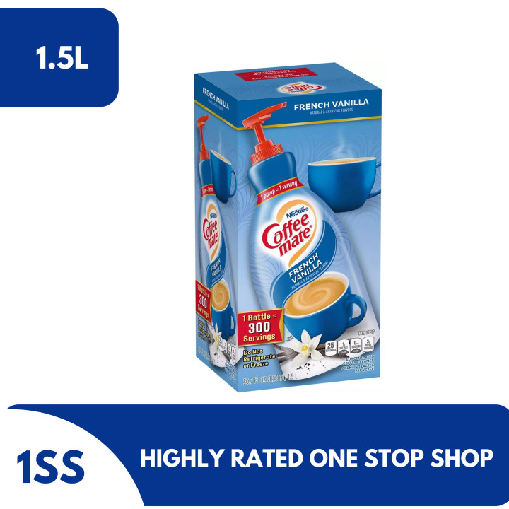 Nestle Coffeemate French Vanilla Pump, 1.5 Liters (Exp Feb 2024 ...