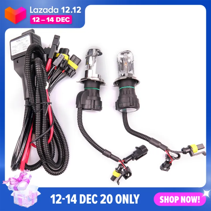 2pcs 55W H4 HID Bi-Xenon HI/LOW Headlight Bulbs Conversion KIT 3000 ...