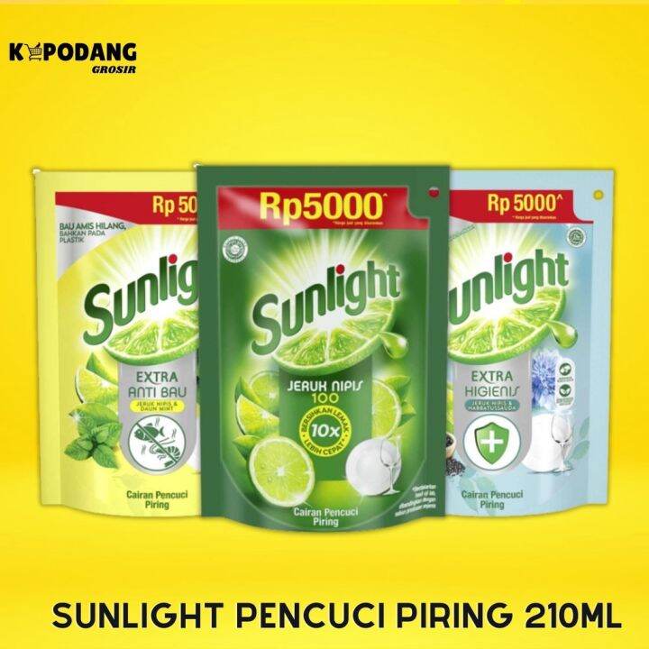 Sunlight Sabun Pencuci Piring 210mL 5000 | Lazada Indonesia