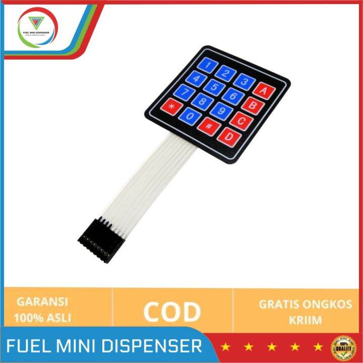 Membrane Keypad 4x4 16 Tombol Membran Arduino Membran Tombol Pom Mini