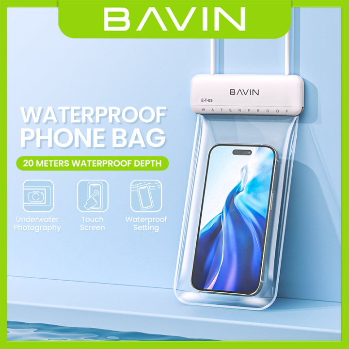 BAVIN ET03 Waterproof Phone Bag Touch-Screen Underwater Phone Pouch ...