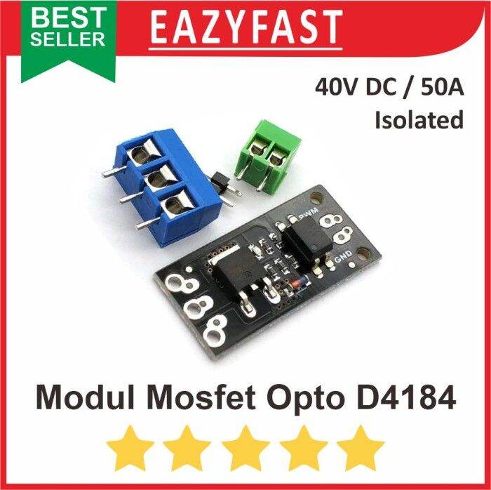 Modul Mosfet D4184 40V 50A Opto Switch Trigger Driver PWM Relay Module ...