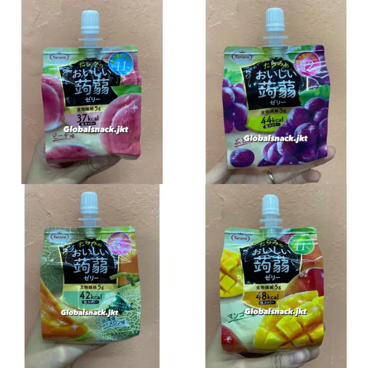 TARAMI KONJAC OISHII JELLY WHITE PEACH / HOKKAIDO MELON / GRAPE / MANGO ...