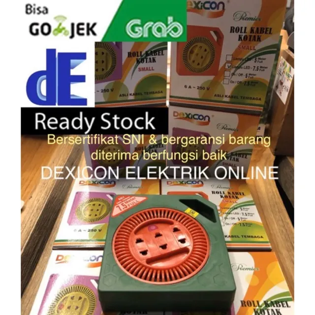 Kabel roll kotak 7.5 meter/roll kabel/roll kotak/kabel listrik/terminal ...