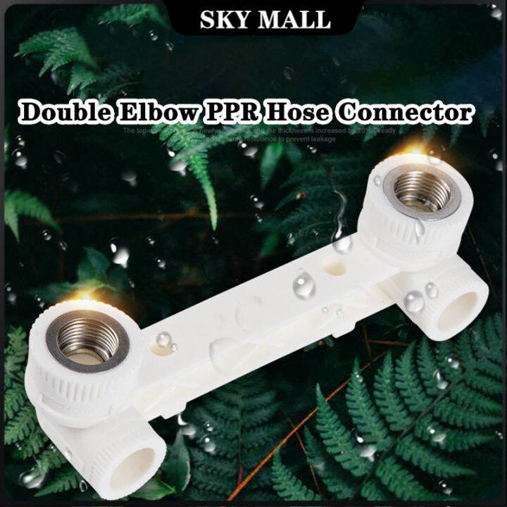 Double Elbow PPR Hose Connector DN15 PPR Pipe Connector 1/2‘’ Double ...