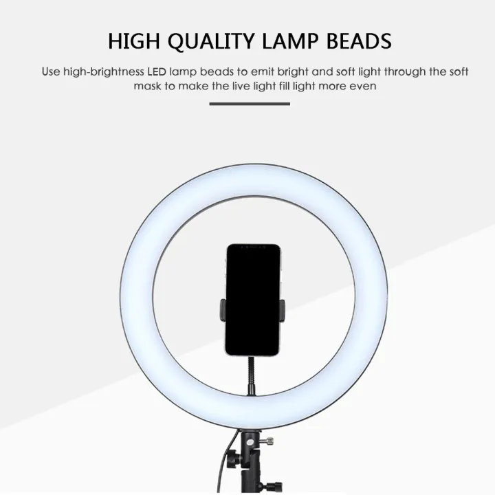 100% Original 26CM Selfie Ring Light Photo Studio Photography Dimmable ...