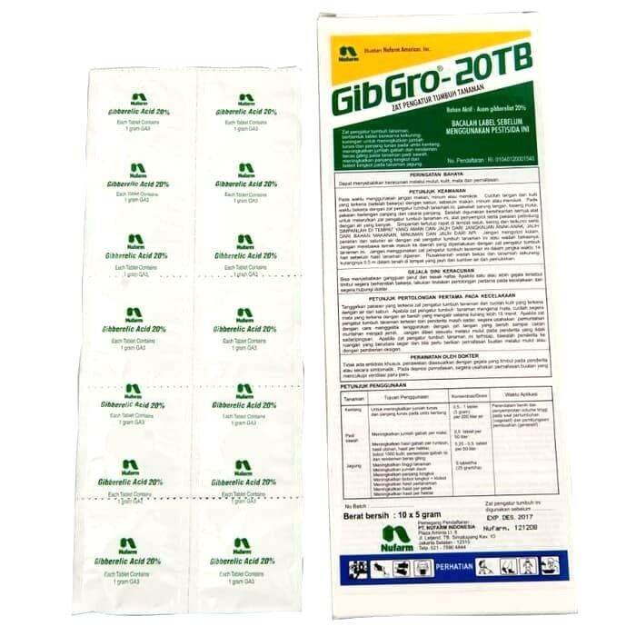 1 Pil GibGro 20TB Zat Pengatur Tumbuh Tanaman | Lazada Indonesia