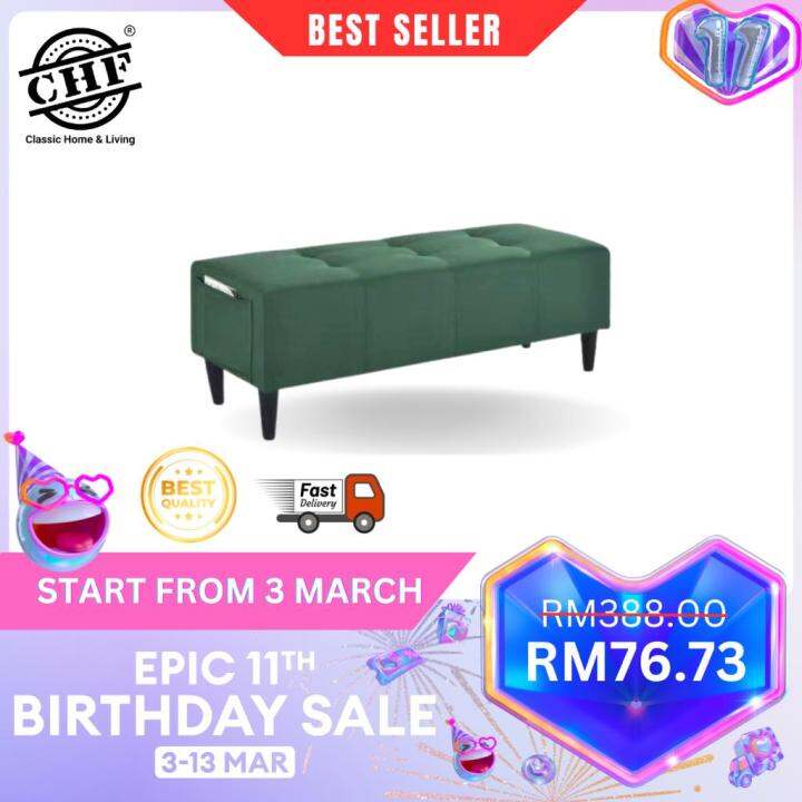 CHF Mario Bench Chair / Chair with Big Size Storage Pockets / Bench ...