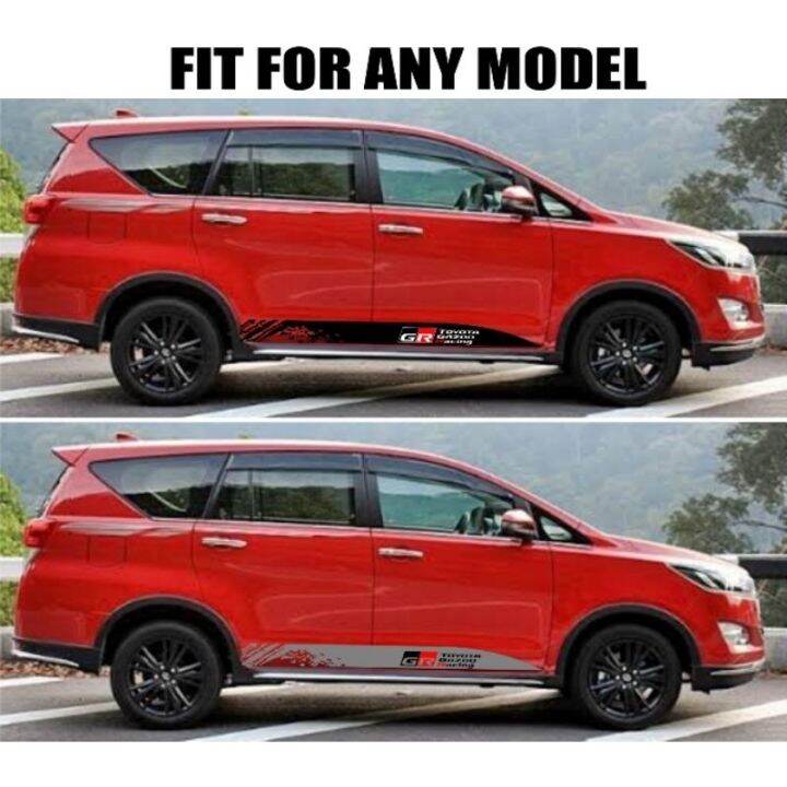 Toyota Innova Body Sticker Gazoo Racing Design | Lazada PH